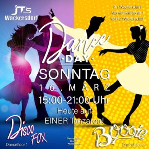 🪩 Tanz Nachmittag 🪩 | 16.03.2025 – JTS Disco