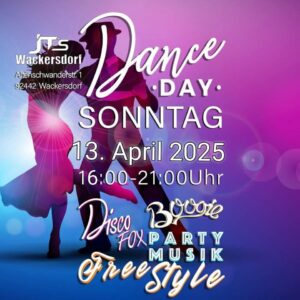 🪩 Tanz Nachmittag 🪩 | 13.04.2025 – JTS Disco